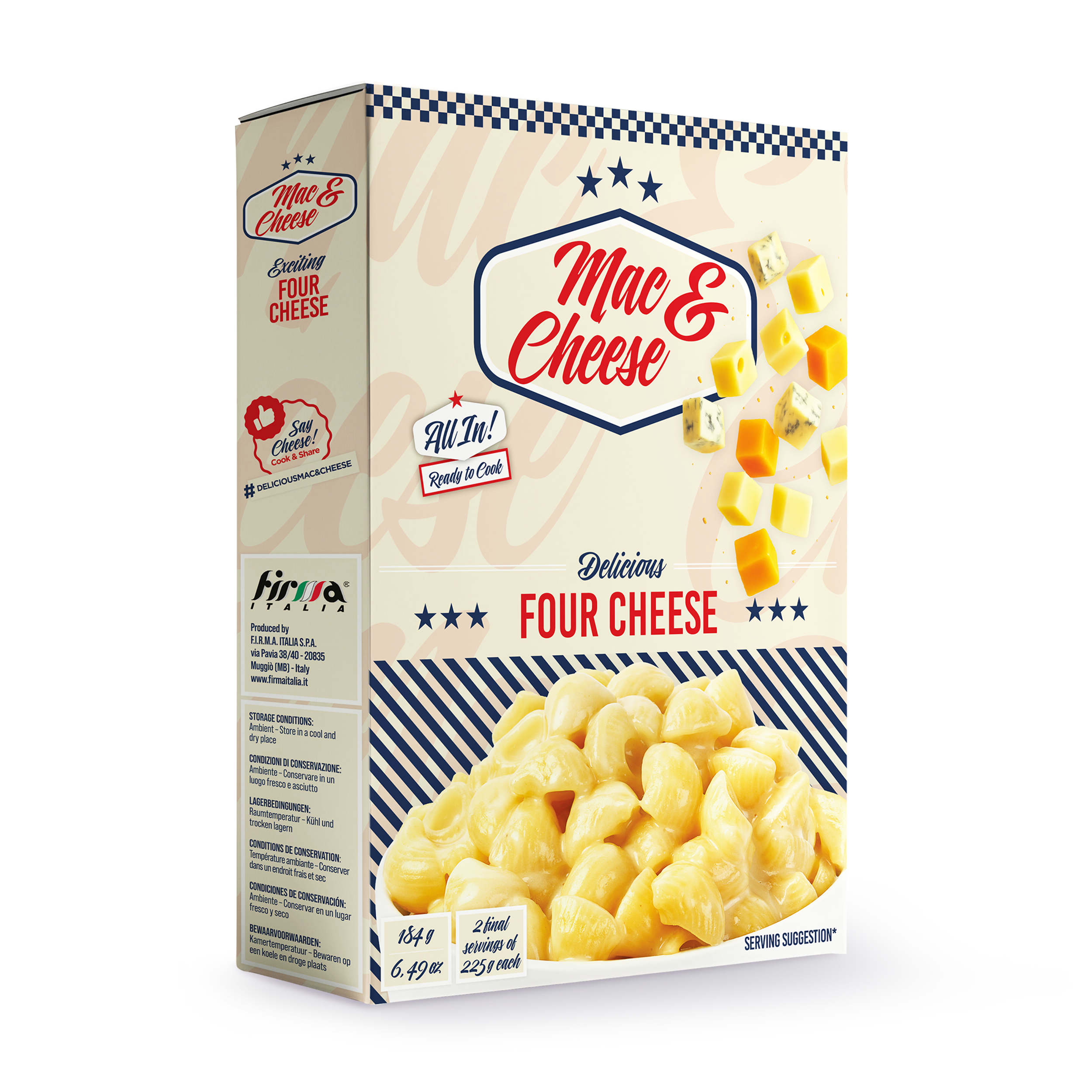 Mac&Cheese ai Quattro Formaggi: cremosità irresistibile – PiattiProntiChef
